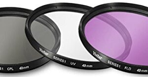 49mm Multi-Coated 3 Piece Filter Kit (UV-CPL-FLD) for Canon EF 50mm f/1.8 STM Lens