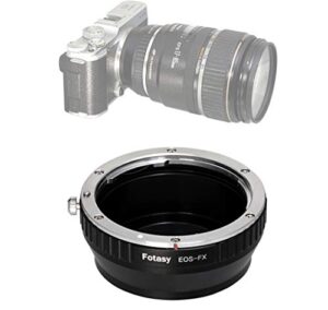 fotasy manual cannon ef ef-s lens to fuji x adapter, eos ef to x mount adapter, compatible with fujifilm x-pro1 x-pro2 x-pro3 x-e2 x-e3 x-a10 x-t1 x-t2 x-t3 x-t4 x-t10 x-t20 x-t30 x-t30ii x-t100 x-h1