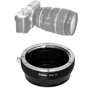 Fotasy Manual Cannon EF EF-S Lens to Fuji X Adapter, EOS EF to X Mount Adapter, Compatible with Fujifilm X-Pro1 X-Pro2 X-Pro3 X-E2 X-E3 X-A10 X-T1 X-T2 X-T3 X-T4 X-T10 X-T20 X-T30 X-T30II X-T100 X-H1