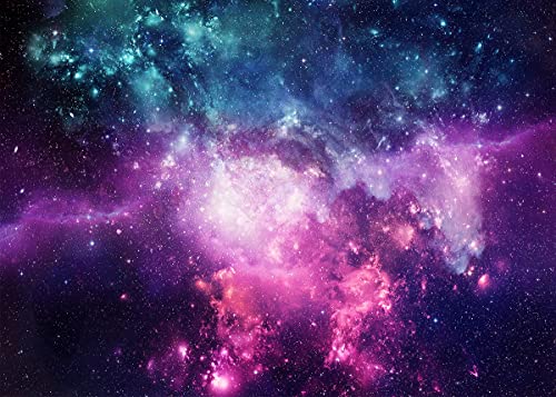 7x5ft Space Galaxy Birthday Backdrop, Universe Nebula Starry Sky Photography Background, Outer Space Galactics Photo Backdrop for Boy Girl Party Banner Baby Shower Decoration Photo Booth Prop, Vinyl