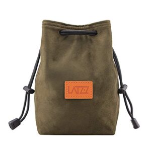 camera bag, latzz camera case, drawstring soft camera bag with adjustable strap, vintage dslr lens case gadget for traveling and camera storage