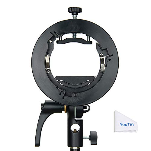 Godox S2 Bracket S-Type Speedlite Bowens Mount Holder for Godox V1 AD400Pro AD200Pro AD200 V860II TT685 TT600 TT350 Flash Snoot Softbox Beauty Dish Reflector Umbrella