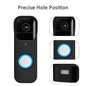 LEFXMOPHY Camera Cases Compatible with Blink Video Doorbell Cover Black Silicone Waterproof Protetive Skin