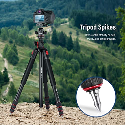 NEEWER Universal Rubber Feet Tripod Spike, 3 PCS Non-Slip Tripod Feet for Uneven Ground, 3/8”-16 Replacement Spike Compatible with Andoer Gitzo Benro Induro Kingjoy Weifeng Tripod Monopod