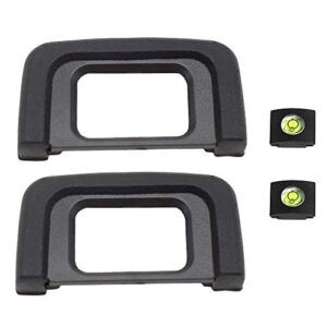 eye cup eyecup nikon d5300 d5100 d3500 d3400 d3200 d3300 d3100 d3000 d5600 d5500 d5000 d5200 eyepiece viewfinder & hot shoe cover [2+2pack],ulbter viewfinder replacement for dk-25