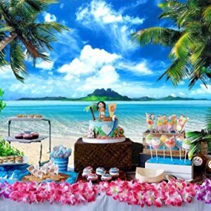 Summer Beach Photography Backdrops Ocean Tropical Photo Booth Wedding Party Decoration Background Studio Props Vinyl 7x5ft XT-6594