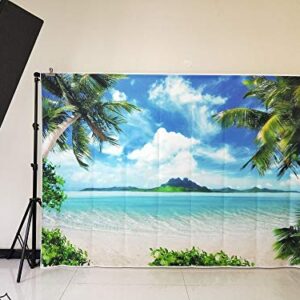 Summer Beach Photography Backdrops Ocean Tropical Photo Booth Wedding Party Decoration Background Studio Props Vinyl 7x5ft XT-6594