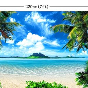 Summer Beach Photography Backdrops Ocean Tropical Photo Booth Wedding Party Decoration Background Studio Props Vinyl 7x5ft XT-6594