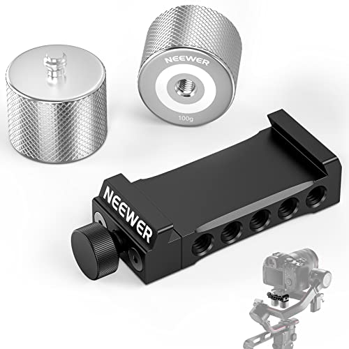 NEEWER Gimbal Counterweights and Clamp Kit, Compatible with DJI Ronin RS3 Pro/RS3/RS2/RSC2/ZHIYUN Crane 2S/3S/Weebill S/Moza Air 2/AirCross 2 for Balancing Long Lenses (GA001)