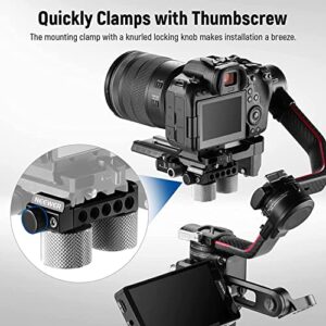 NEEWER Gimbal Counterweights and Clamp Kit, Compatible with DJI Ronin RS3 Pro/RS3/RS2/RSC2/ZHIYUN Crane 2S/3S/Weebill S/Moza Air 2/AirCross 2 for Balancing Long Lenses (GA001)