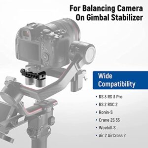 NEEWER Gimbal Counterweights and Clamp Kit, Compatible with DJI Ronin RS3 Pro/RS3/RS2/RSC2/ZHIYUN Crane 2S/3S/Weebill S/Moza Air 2/AirCross 2 for Balancing Long Lenses (GA001)