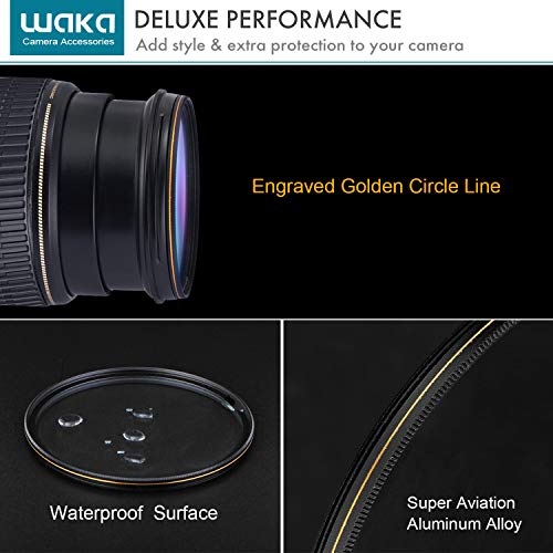 waka 67mm MC UV Filter - Ultra Slim 16 Layers Multi Coated Ultraviolet Protection Lens Filter for Canon Nikon Sony DSLR Camera Lens