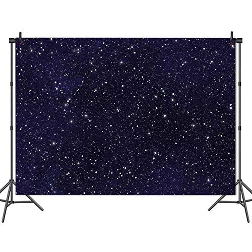 Night Sky Star Universe Space Theme Starry Photo Background Galaxy Stars Children Boy or Girl Birthday Party Photography Backdrops Newborn Baby Shower Banner 5x3ft Vinyl