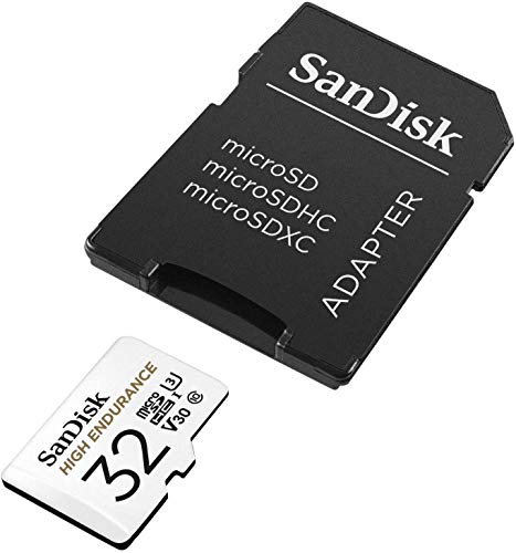 SanDisk High Endurance 32GB MicroSDHC Memory Card (2 Pack) for Dash Cams & Home Security System Cameras (SDSQQNR-032G-GN6IA) Class 10 Bundle with (1) Everything But Stromboli MicroSD Card Reader