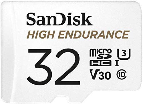 SanDisk High Endurance 32GB MicroSDHC Memory Card (2 Pack) for Dash Cams & Home Security System Cameras (SDSQQNR-032G-GN6IA) Class 10 Bundle with (1) Everything But Stromboli MicroSD Card Reader