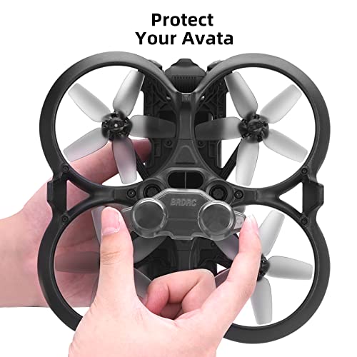 HeiyRC Avata Battery Anti-release Buckle,2 in 1 Battery Holder Clip+Bottom Protective Cover Dustproof Cap for DJI Avata Accessories