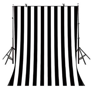 eoalor eoa 5(w) x7(h) ft black white stripes photography backdrop birthday bday party decorations wedding bridal baby shower family photoshot portrait studio props