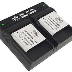 BM Premium 2 Pack of LB-060 Batteries and Dual Bay Battery Charger for Kodak PixPro AZ251, AZ361, AZ362, AZ365, AZ421, AZ501, AZ521, AZ522, AZ525, AZ526 Cameras