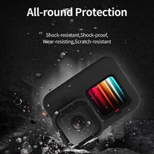 Taisioner Silicon Protective Housing Case for GoPro Hero 11 Hero 10 Hero 9 Black Sleeve Housing Frame with Lanyard and Lens Cover Accessories