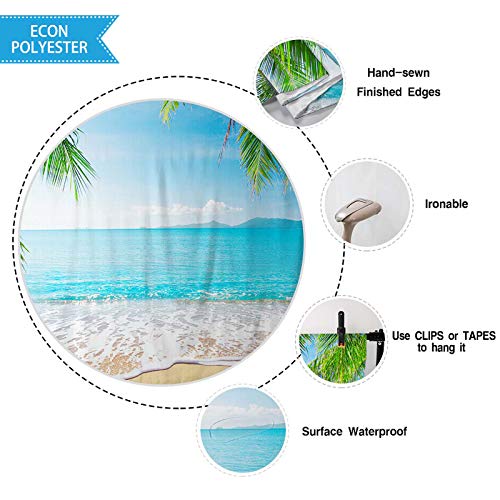 Allenjoy 8x6ft Tropical Summer Photo Booth Backdrop Beach Party Decorations for Summer Wedding Birthday Holiday Table Banner Wall Decor Tapestry