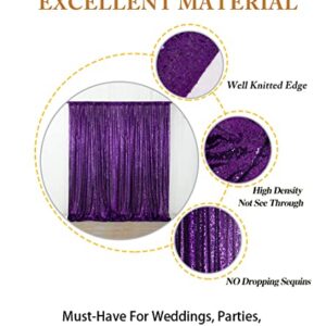 Sequin Backdrop Curtain 5FTx7FT Purple Sequin Photo Booth Backdrop Window Curtain DIY Wedding Backdrop Purple Shimmer Backdrop Baby Shower Backdrop Grad Party Birthday