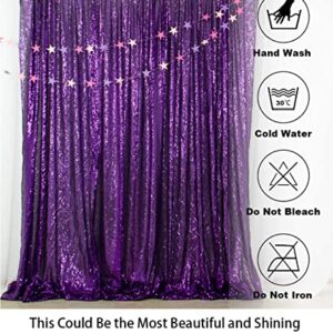 Sequin Backdrop Curtain 5FTx7FT Purple Sequin Photo Booth Backdrop Window Curtain DIY Wedding Backdrop Purple Shimmer Backdrop Baby Shower Backdrop Grad Party Birthday