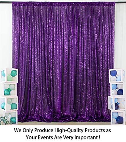 Sequin Backdrop Curtain 5FTx7FT Purple Sequin Photo Booth Backdrop Window Curtain DIY Wedding Backdrop Purple Shimmer Backdrop Baby Shower Backdrop Grad Party Birthday