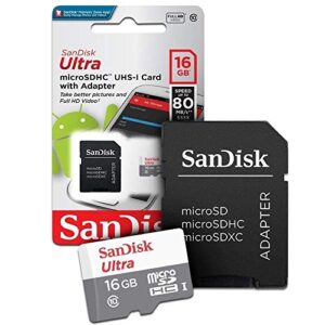 Sandisk Ultra microSDHC 16GB 80MB/s+Adapt. SDSQUNS-01, SDSQUNS-016G-GN3MA (16GB 80MB/s+Adapt. SDSQUNS-01 6G-GN3MA)