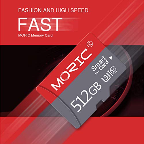 512GB Micro SD High Speed Class 10 Memory Card with SD Adapter for Tablet,Camera and Portable Gaming Devices and Smartphone