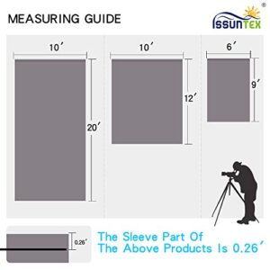 ISSUNTEX 6X9 ft Background Muslin Backdrop, Photo Studio, Collapsible High Density Screen for Video Photography and Television-Gray