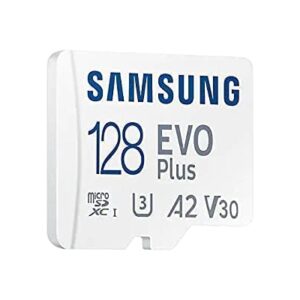 Samsung Evo Plus microSD SDXC U3 Class 10 A2 Memory Card 130MB/s with SD Adapter 2021 (128GB)