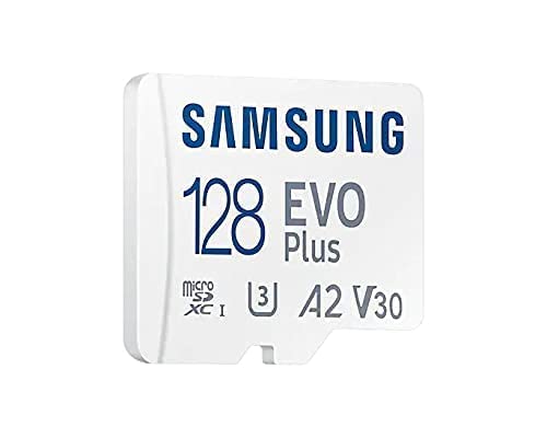 Samsung Evo Plus microSD SDXC U3 Class 10 A2 Memory Card 130MB/s with SD Adapter 2021 (128GB)