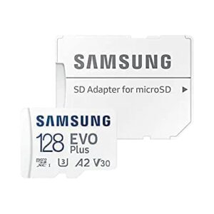 Samsung Evo Plus microSD SDXC U3 Class 10 A2 Memory Card 130MB/s with SD Adapter 2021 (128GB)