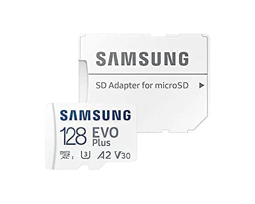 Samsung Evo Plus microSD SDXC U3 Class 10 A2 Memory Card 130MB/s with SD Adapter 2021 (128GB)