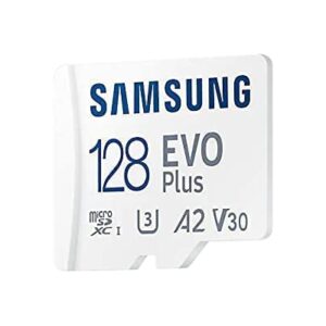 Samsung Evo Plus microSD SDXC U3 Class 10 A2 Memory Card 130MB/s with SD Adapter 2021 (128GB)