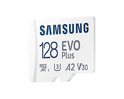 Samsung Evo Plus microSD SDXC U3 Class 10 A2 Memory Card 130MB/s with SD Adapter 2021 (128GB)