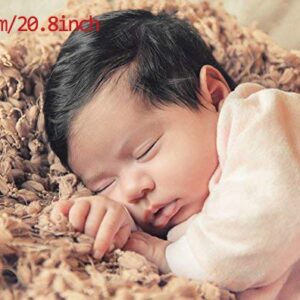 D&J DON&JUDY Hand Crochet Round Blanket with Fringe Newborn Photography Props