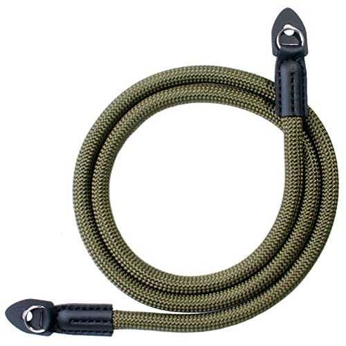 VKO Camera Strap Rope Compatible with Sony Canon Nikon Fuji DSLR SLR Mirrorless Camera Rope Strap 100cm Green