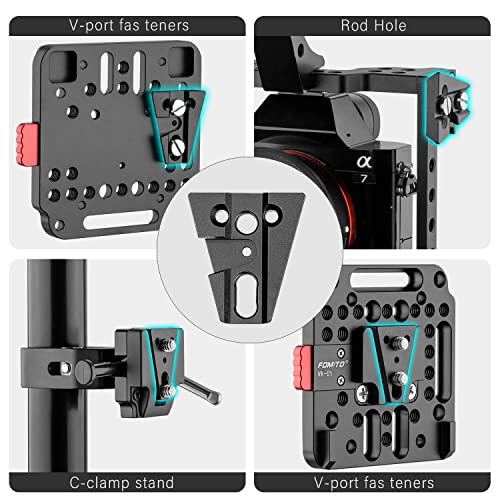 Fomito V-Mount V-Lock Base Station Quick Release Plate VK-02