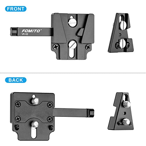 Fomito V-Mount V-Lock Base Station Quick Release Plate VK-02