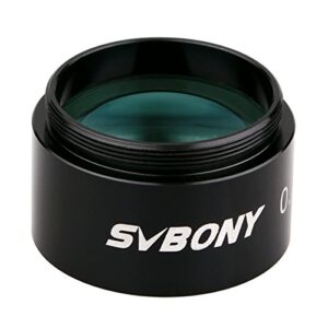 svbony reducer for telescope 0.5x focal reducer 1.25 inches fully multi coated reducer for telescope eyepiece photography and observing (reducer)