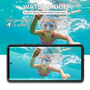 WIFORT Samsung Galaxy Note 20 Ultra Waterproof Case Built-in Screen Protector Water Resistant Cover Protective Drop Protection Hard, Shockproof Full Body Case for Samsung Note 20 Ultra 5G, Black