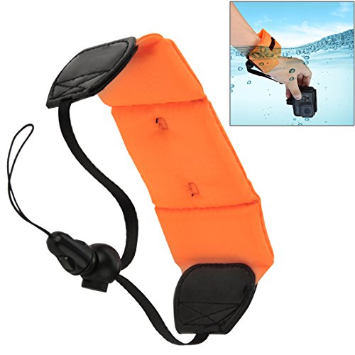 E-outstanding Waterproof Camera Float Strap, Universal Floating Wristband,Hand Grip Lanyard for Underwater GoPro,Waterproof Camera, Keys,Sunglass,etc (Orange)