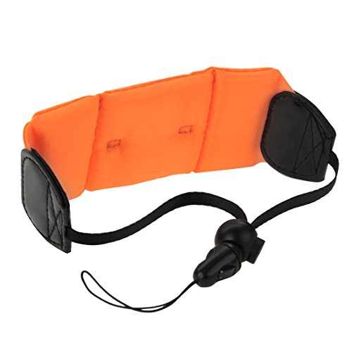 E-outstanding Waterproof Camera Float Strap, Universal Floating Wristband,Hand Grip Lanyard for Underwater GoPro,Waterproof Camera, Keys,Sunglass,etc (Orange)