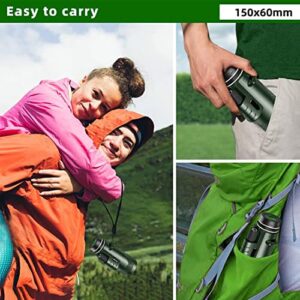 Powerful 80X100 HD Monocular Telescope, 12X Magnification Long Range Zoom with Tripod Phone Clip for Outdoor Hunting Camping Tourism