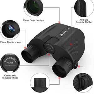 Binoculars for Kids and Adults, 10x25 Compact Binoculars Lightweight with Low Light Night Vision, Small High Powered for Bird Watching Hunting Travel Sightseeing Outdoor Sports and Concert…