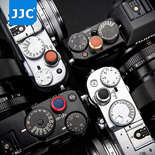 JJC Compatible Soft Shutter Release Button Cap for Fuji Fujifilm X-T30 II XT30 X-T3 XT3 X100F X-Pro2 X-Pro1 X-T2 X-E3 X-E2S X-T20 X-T10 X100T X100S for Sony RX10 IV III II, RX1RII RX1R RX1 / GR Black