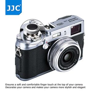 JJC Compatible Soft Shutter Release Button Cap for Fuji Fujifilm X-T30 II XT30 X-T3 XT3 X100F X-Pro2 X-Pro1 X-T2 X-E3 X-E2S X-T20 X-T10 X100T X100S for Sony RX10 IV III II, RX1RII RX1R RX1 / GR Black