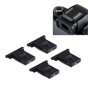 jjc 4pcs camera hot shoe cover protector cap for canon eos r6 r rp m50 m5 dslr eos 1d 1dx 1ds series,5d mark iv iii ii 5ds 5dsr 6d 6dm2 7d 7dm2 90d 80d 77d 70d rebel t8i t7i t7 t6s t6i sl3 sl2