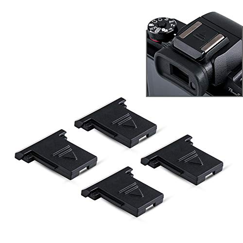 JJC 4PCS Camera Hot Shoe Cover Protector Cap for Canon EOS R6 R RP M50 M5 DSLR EOS 1D 1DX 1Ds Series,5D Mark IV III II 5DS 5DSR 6D 6DM2 7D 7DM2 90D 80D 77D 70D Rebel T8i T7i T7 T6s T6i SL3 SL2